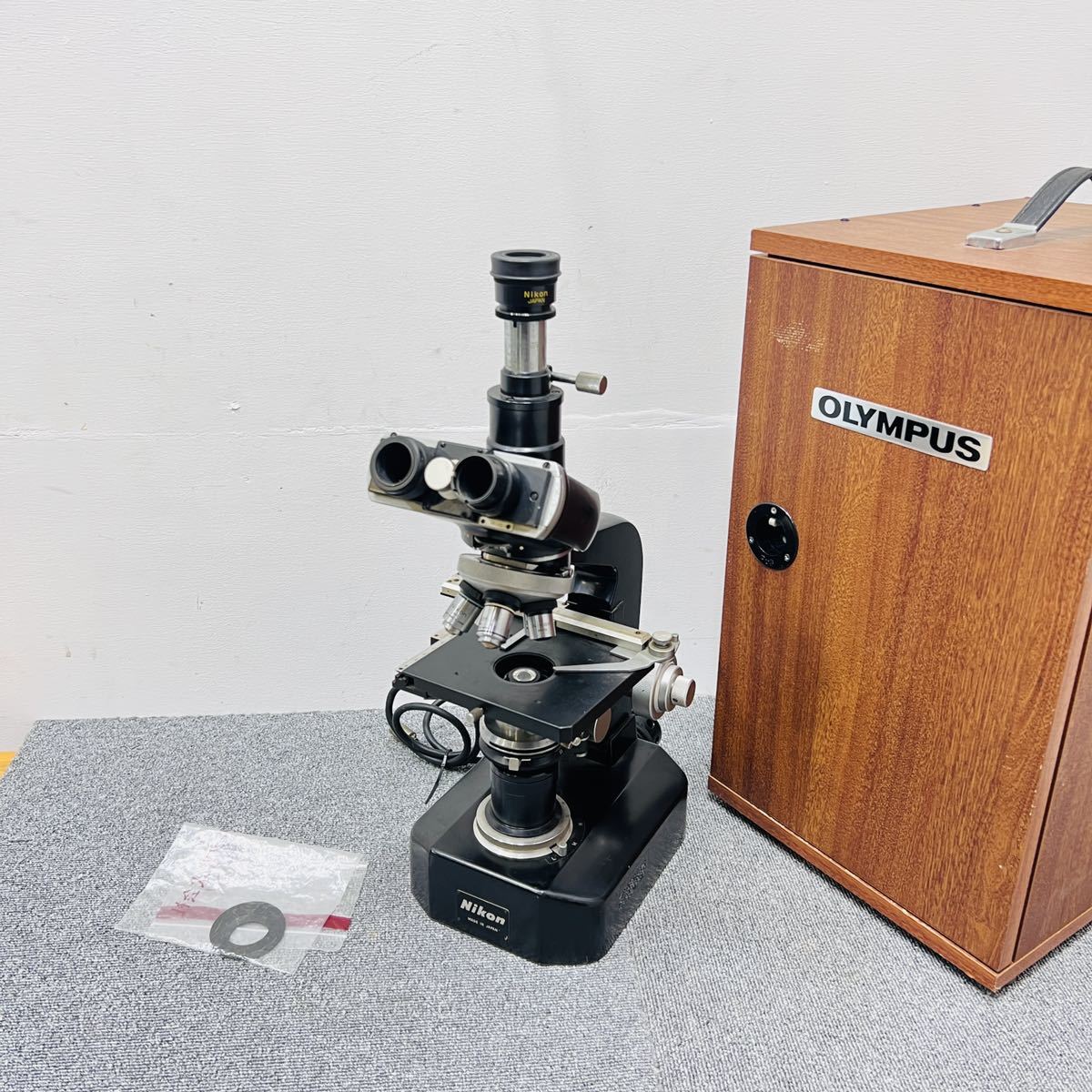 Yahoo!オークション - 【220819-26】ニコン Nikon 三眼生物顕微鏡 S型 ...