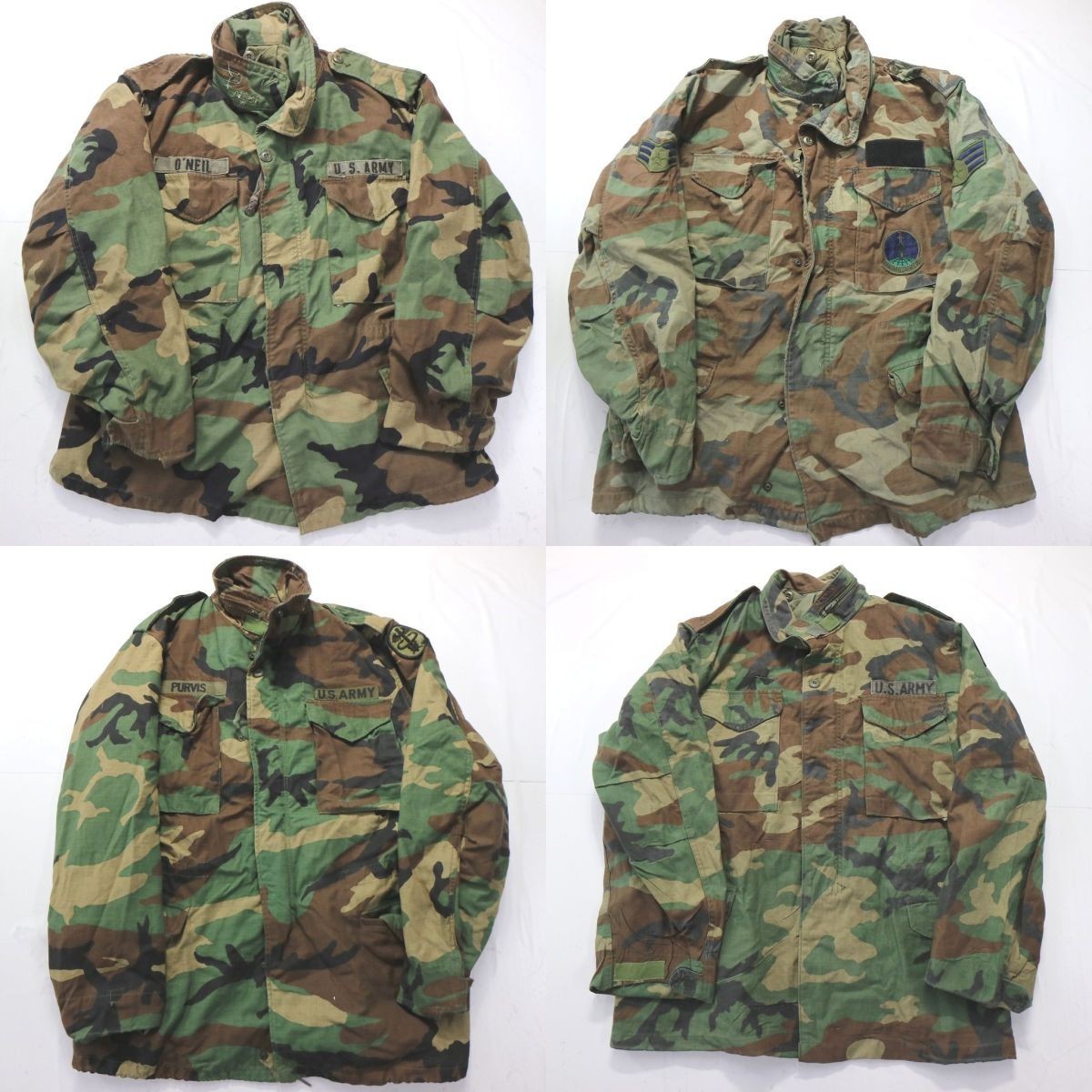 Yahoo!オークション - 米軍実物 M-65 3RD ジャケット set ウッドラン...