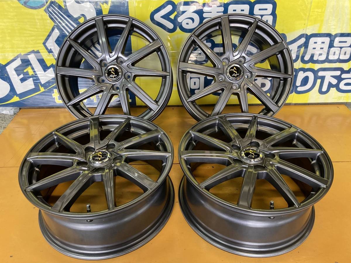 ワーク セプティモ G-01 17インチ アルミ ホイール 7J +55 5穴 PCD114.3 ガンメタ 4本 汎用 WORK Septimo(社外品)｜売買されたオークション情報 ...