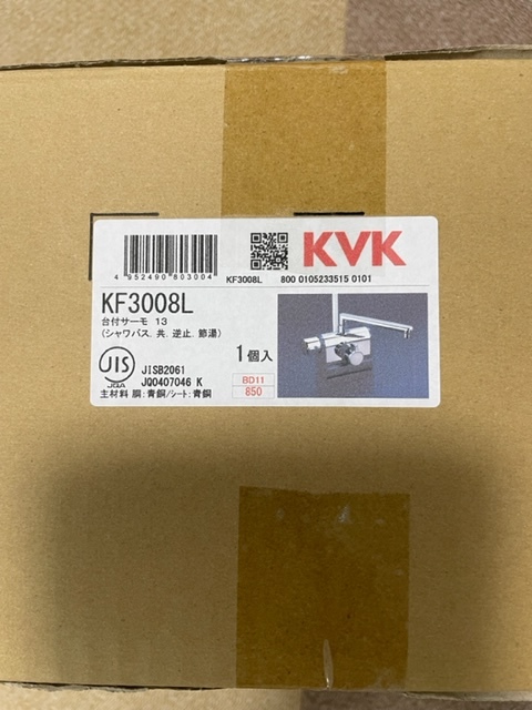 Yahoo!オークション - 風呂水栓KVK KF3008L 台付サーモ13（シャワバス ...