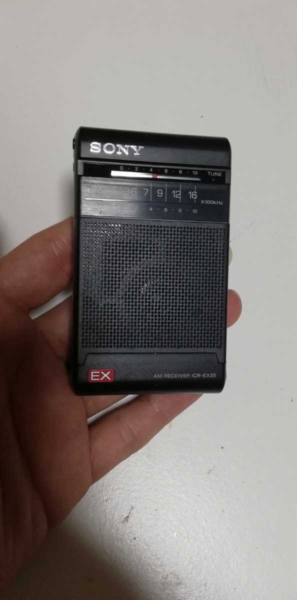 Yahoo!オークション - SONY/ソニー ポケットラジオ ICR-EX25・/AM・