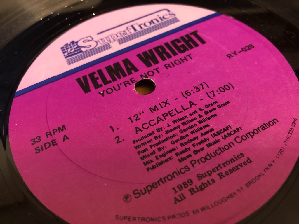 Yahoo!オークション - 12” Velma Wright / You're Not Right / シンセ...