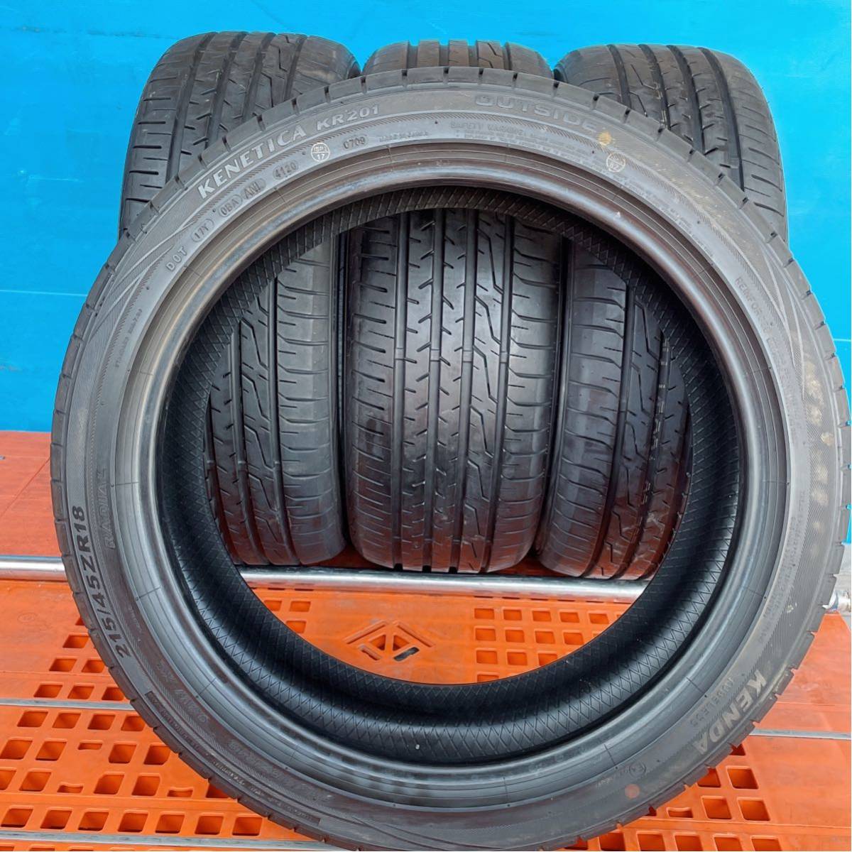 Yahoo!オークション - KENDA 215/45ZR18 サマータイヤ4本2020年製造