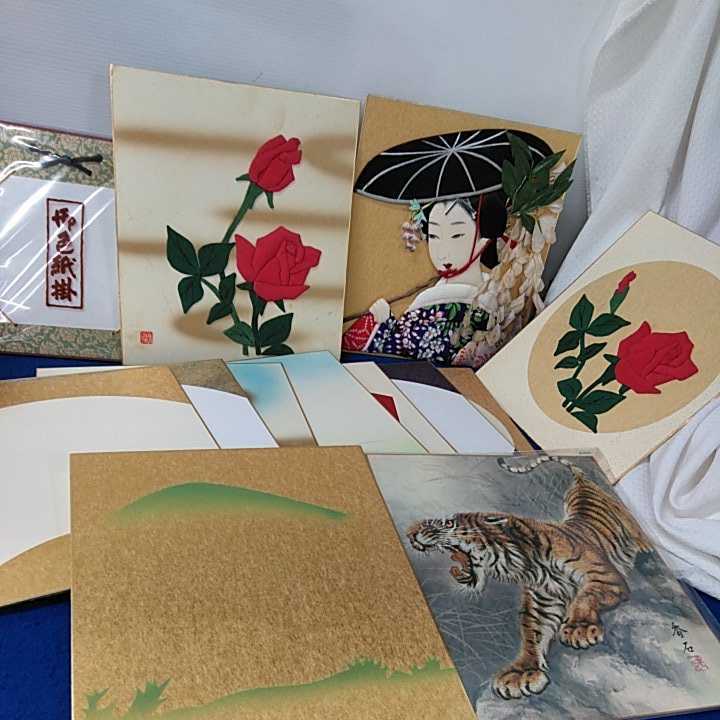 g_t N871 押し絵 色紙絵 色紙 まとめ売り 古民家 インテリア にいかが しょうか ホビー カルチャー(ホビー、カルチャー)｜売買されたオークション情報、yahooの商品情報を ...
