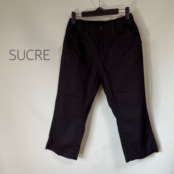 Yahoo!オークション - SUCRE クロップドパンツ レディース ウエスト76...