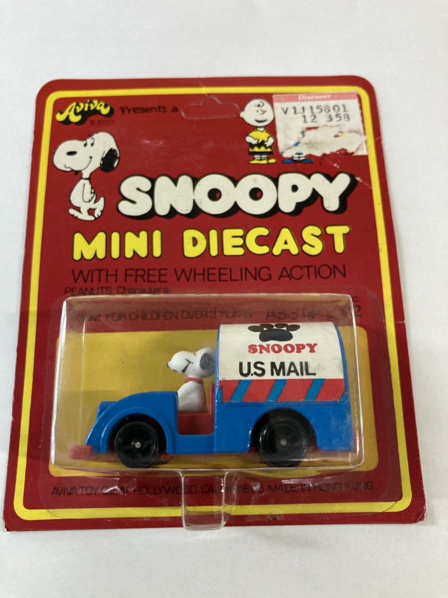 Yahoo!オークション - AVIVA スヌーピー MINI DIE CAST SNOOPY IN MAIL...