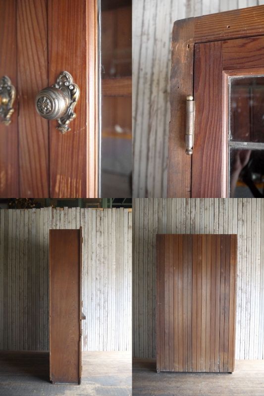 Yahoo!オークション - アンティークウッド大型キャビネット [af2-243]...