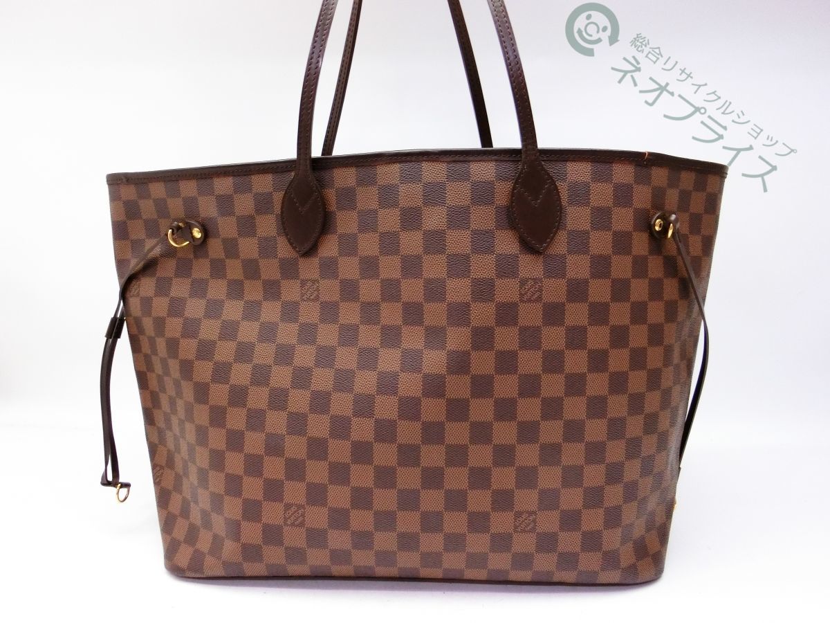 Yahoo!オークション - S3188 ルイヴィトン ダミエ ネヴァーフル GM ト...