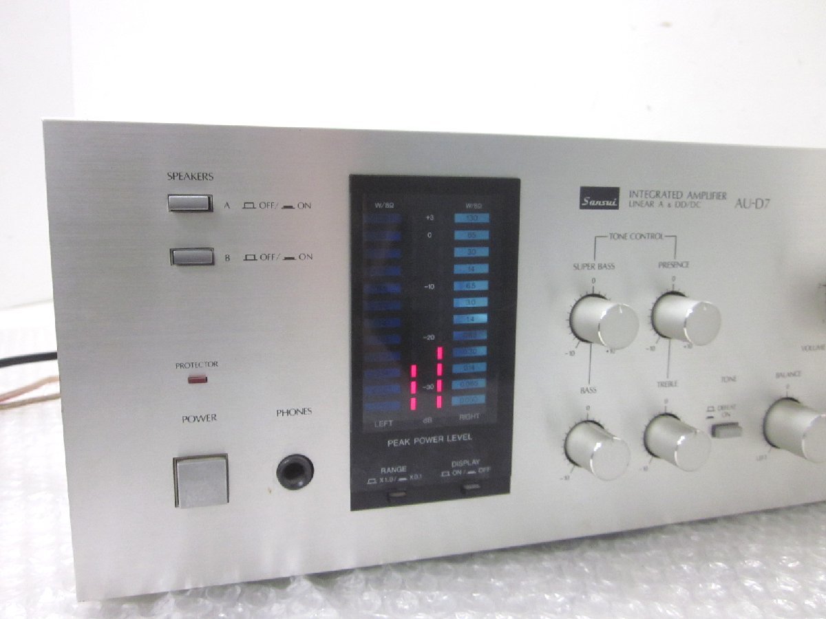 □◇ Sansui AU-D7 サンスイ プリメインアンプ 80S オールド □◇ Sansui AU-D7 サンスイ プリメインアンプ 80S オールド