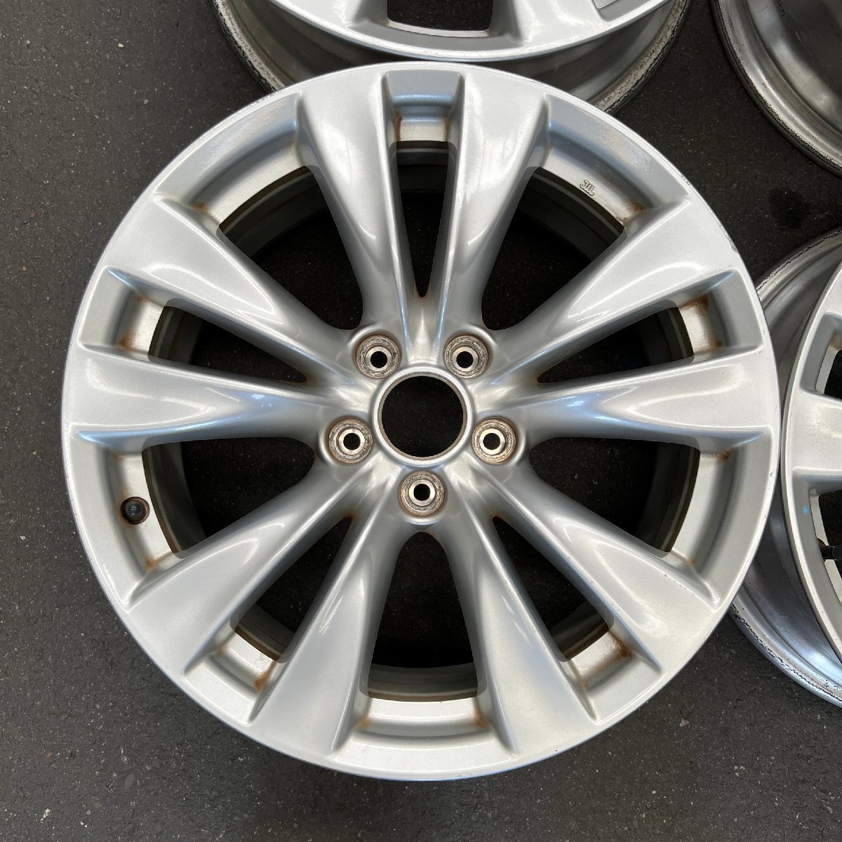 Yahoo!オークション - 純正ホイール4本セット フーガ Y51 シルバー 18...