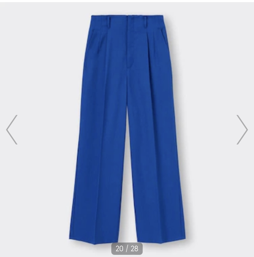 Yahoo!オークション - GU ジーユー カラースラックス(丈標準69～73cm...