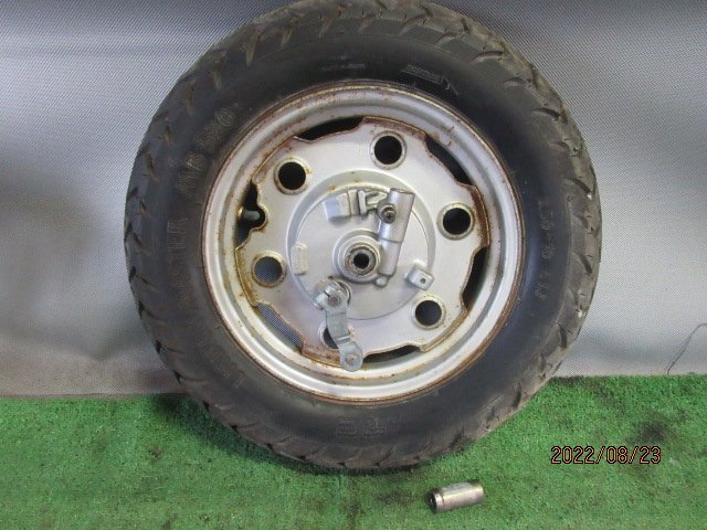 稀少 ジャイロアップ Ta01 1619 純正フロントホイールassy カラーブレーキパネル付き 割れ無し 再生に 倹ジャイロup X