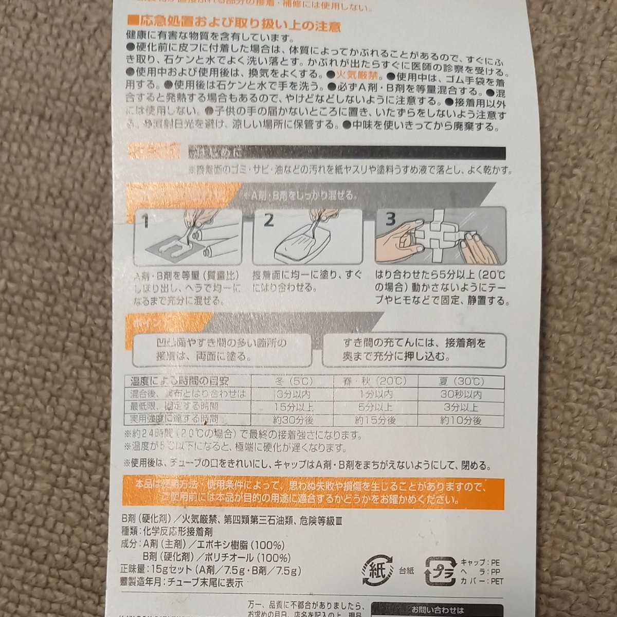 コニシ 15123 ハイスピードエポ 15gセット｜Yahoo!フリマ（旧PayPayフリマ）