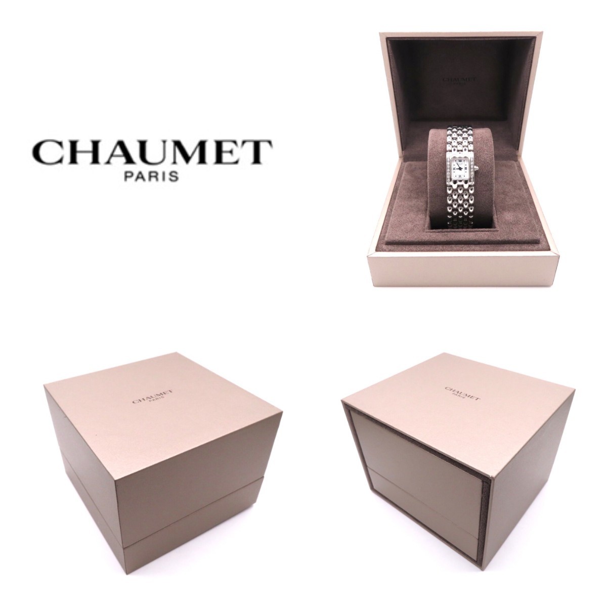 CHAUMET】ショーメ 時計 'ケイシス' ダイヤモンドベゼル CHAUMET】ショーメ 時計 'ケイシス' ダイヤモンドベゼル