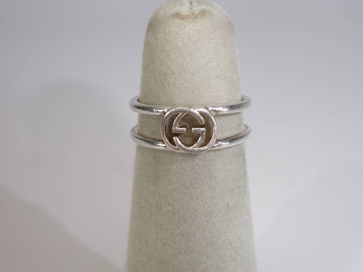 Yahoo!オークション - グッチ GG 925 約7.5号位 約1.9g位 中古 リング...