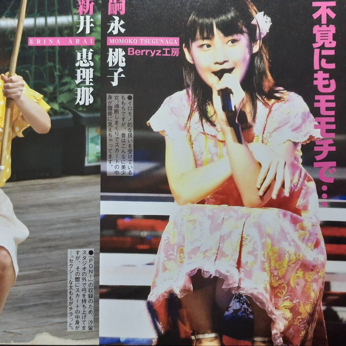 お宝ハプニング 浅香唯伊藤美紀松本典子石野陽子嗣永桃子新井恵理那竹内由恵浜田由梨 80年代アイドルパンチラ A4サイズ切り抜き2pタレント|売買されたオークション情報、yahooの