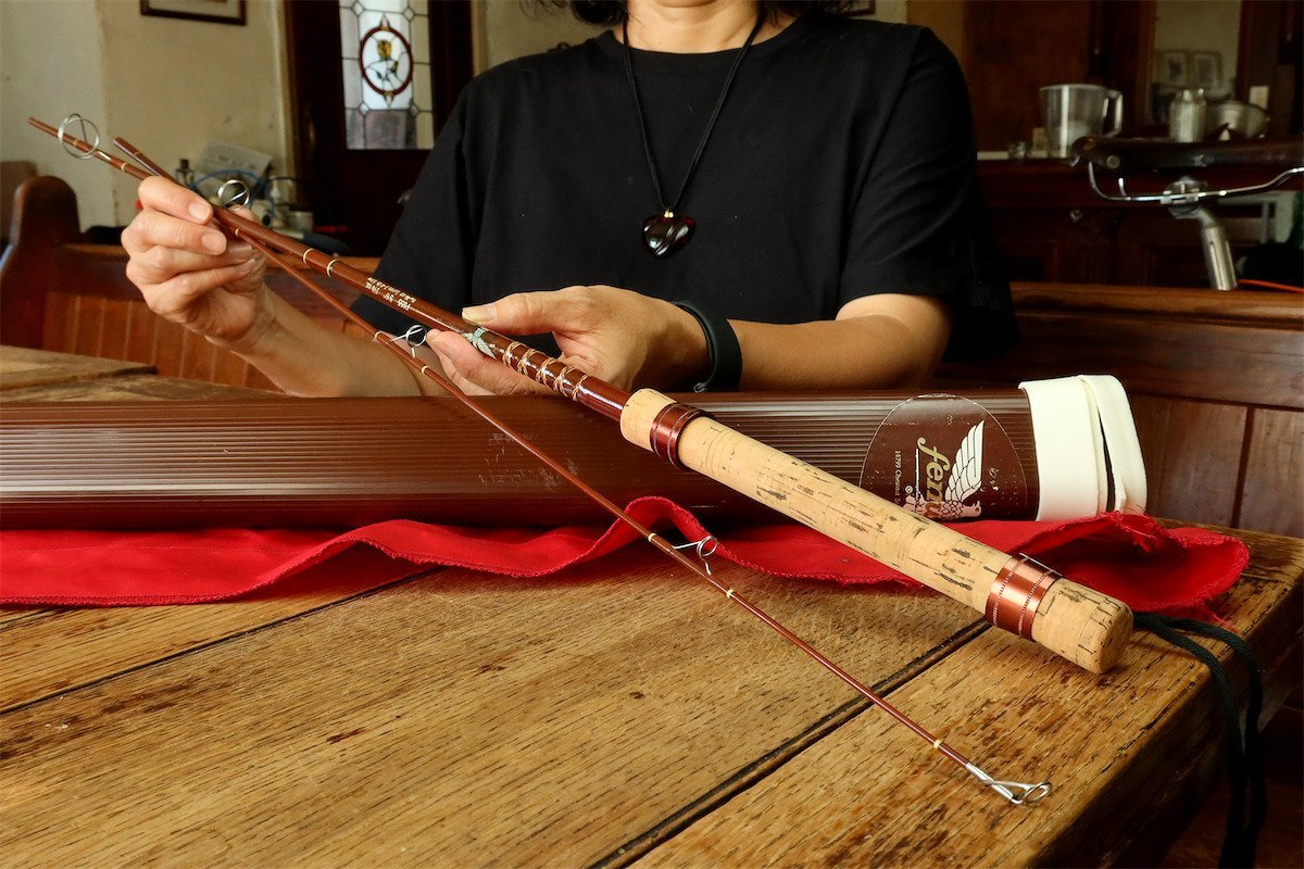 Yahoo!オークション - Fenwick FS55 オールド スピニングロッド 渓流釣...