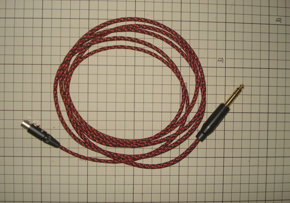 Yahoo!オークション - K702用リケーブル モガミ2944 2.3M 赤／黒色メッ...