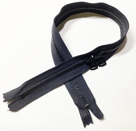 Yahoo!オークション - 即決 YKK両開き・ビスロンファスナー 黒 5本 43...