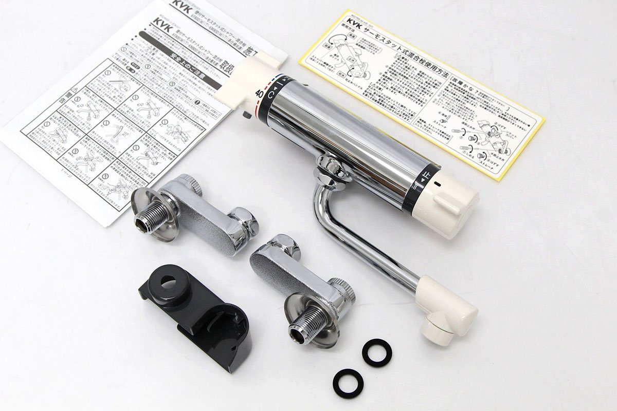 Yahoo!オークション - 未使用品｜KVK KM800 サーモスタット式混合栓 浴...