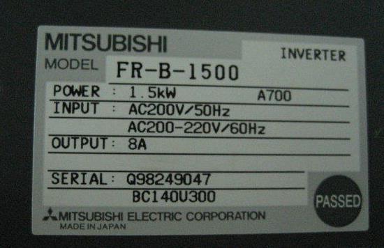 Yahoo!オークション - 新品同様 三菱電機 MITSUBISHI 【FR-B-1500】 イ...