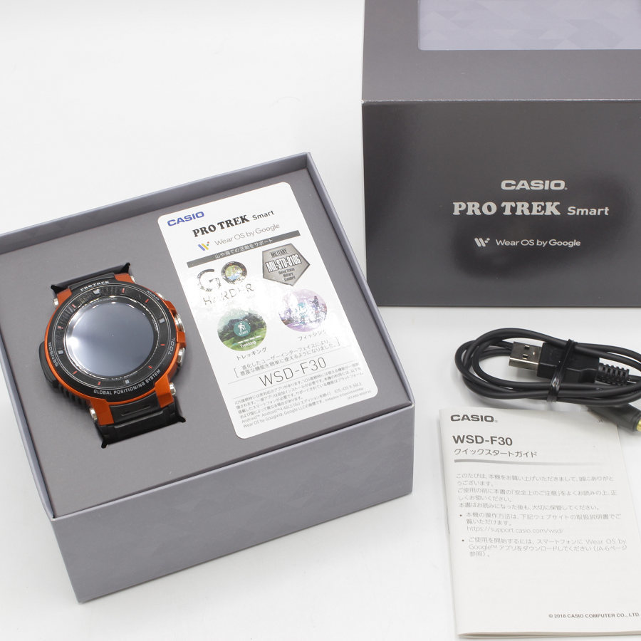 Yahoo!オークション - CASIO PRO TREK Smart WSD-F30-RG オレンジ スマ...