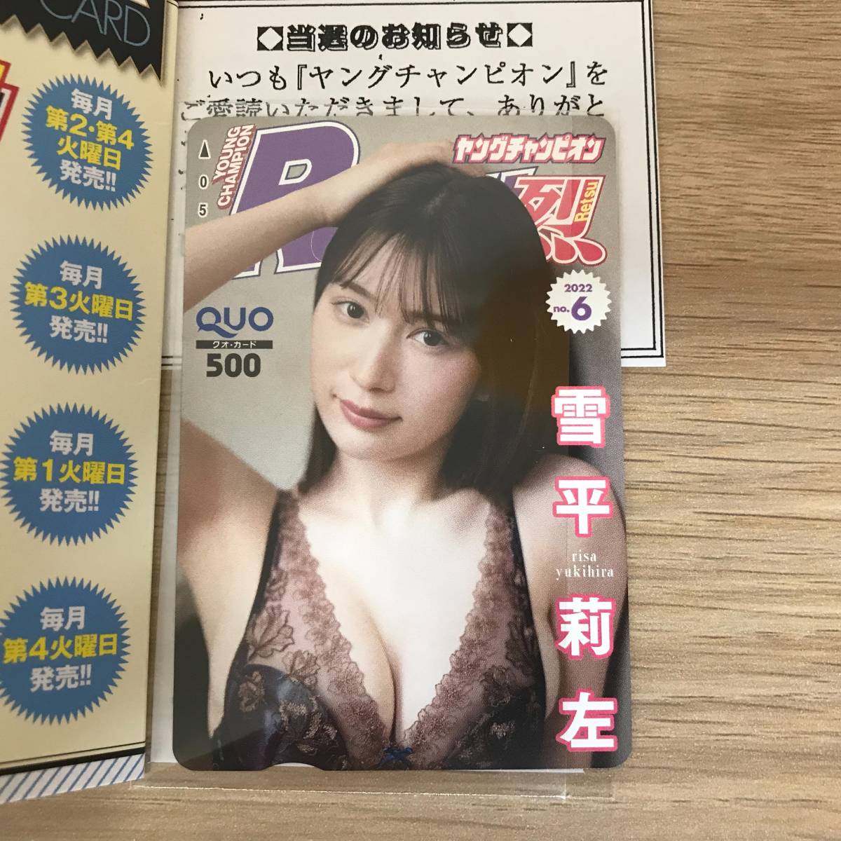 Yahoo!オークション - 送料無料 雪平莉左 ヤングチャンピオン烈 2022...