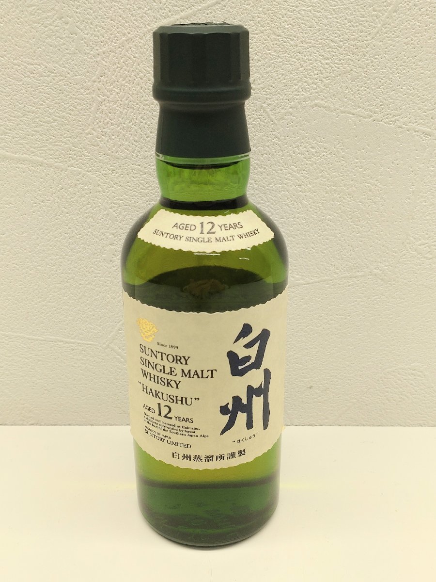 未開栓 SUNTORY WHISKY サントリー ウイスキー 白州 12年 華マーク 180ml 43％(日本)｜売買されたオークション情報、yahooの商品情報をアーカイブ公開 ...