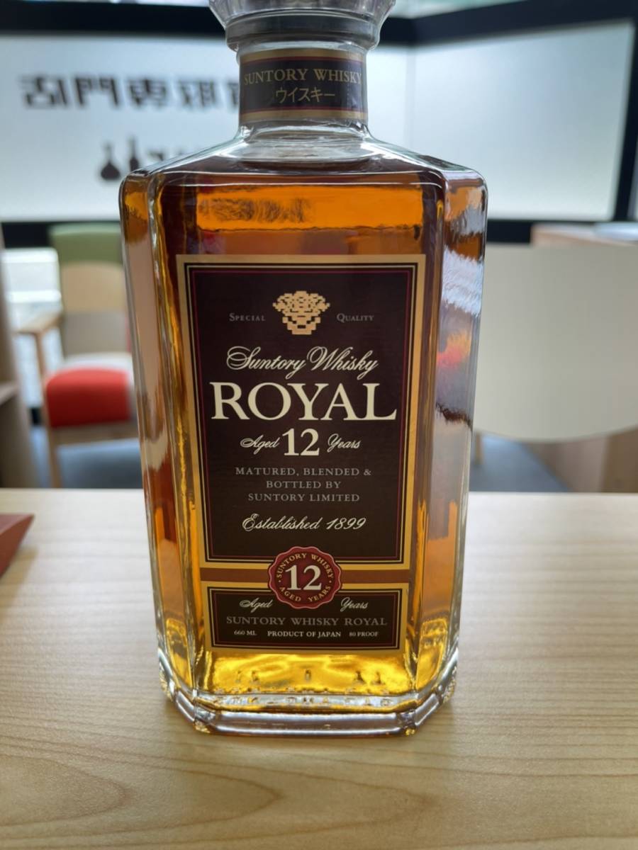 ウイスキー サントリー SUNTORY ローヤル 12年 黒ラベル スリムボトル 660ml(日本)｜売買されたオークション情報、yahooの商品情報をアーカイブ公開 - オークファン ...