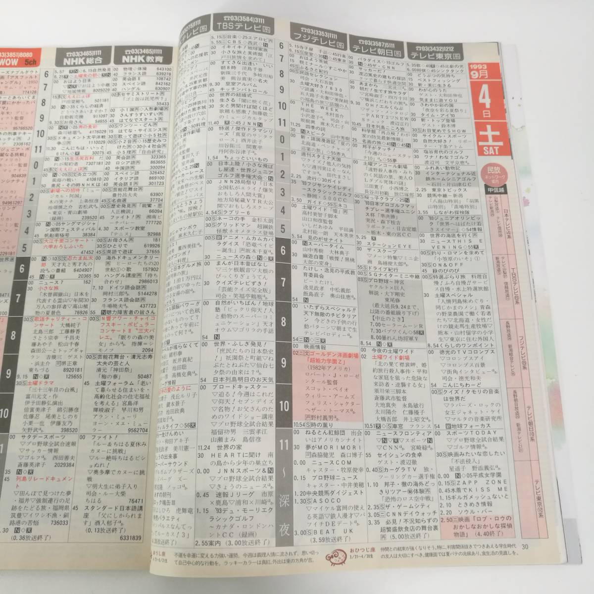 Yahoo!オークション - [Z336]STERA 1993年 9月 /ステラ/雑誌/本/NHKウ...