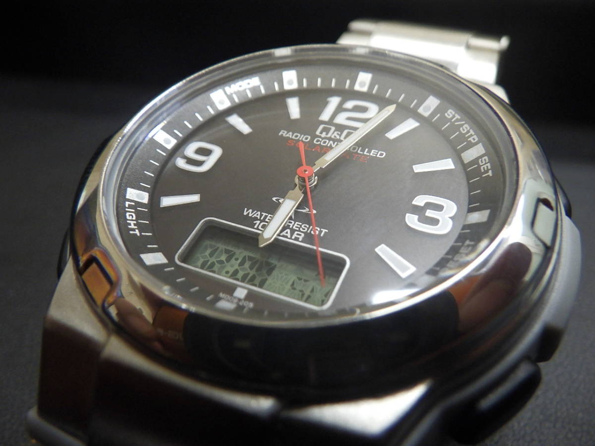 Yahoo!オークション - CITIZEN シチズン Q＆Q UP08 電波ソーラー デジ...