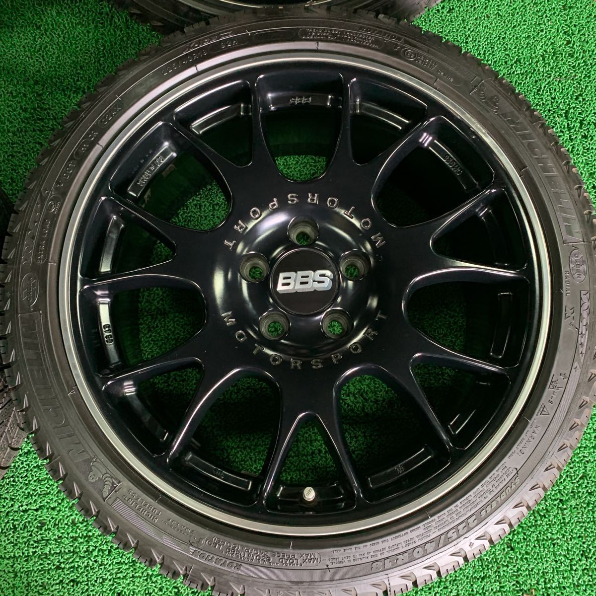 BBS CH025 18×8J+50 112-5H ミシュランスタッドレスX-ice 225/40R18 BMWF45 F46 メルセデスベンツAクラスW177Cクラス W205 アウディA3 ...