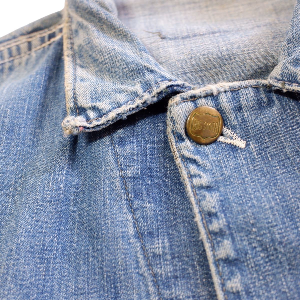 1960s】BIG SMITH デニムカバーオール ジャケット Gジャン 古着 1960s】BIG SMITH デニムカバーオール ジャケット Gジャン 古着