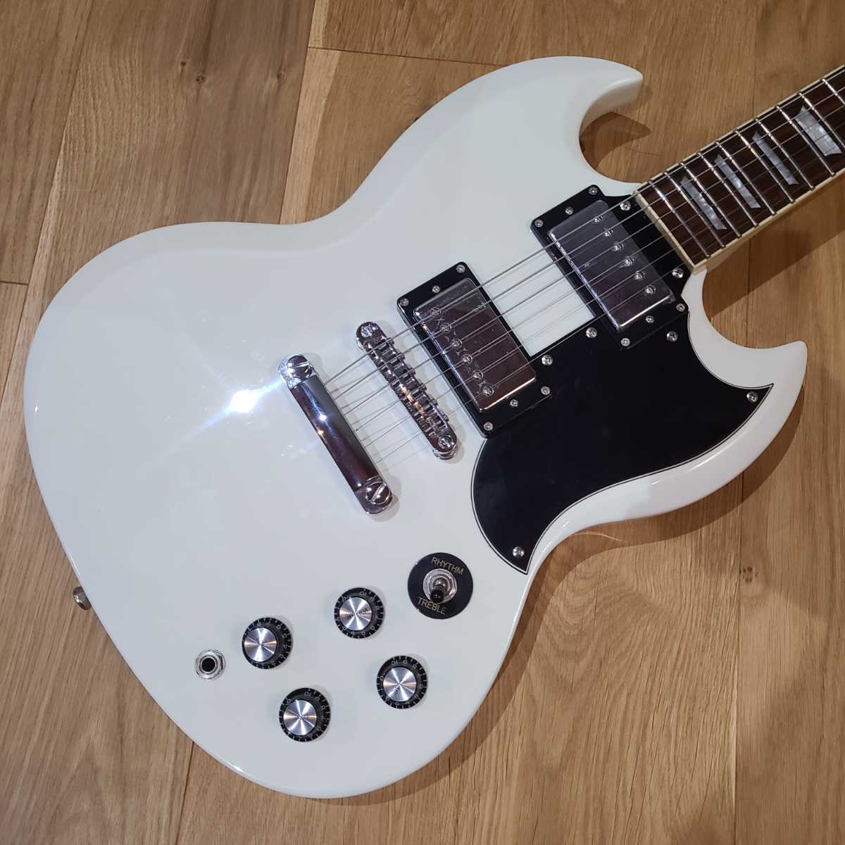 Yahoo!オークション - Blitz by Aria Pro II BSG-61 WH SGタイプ ブリ...