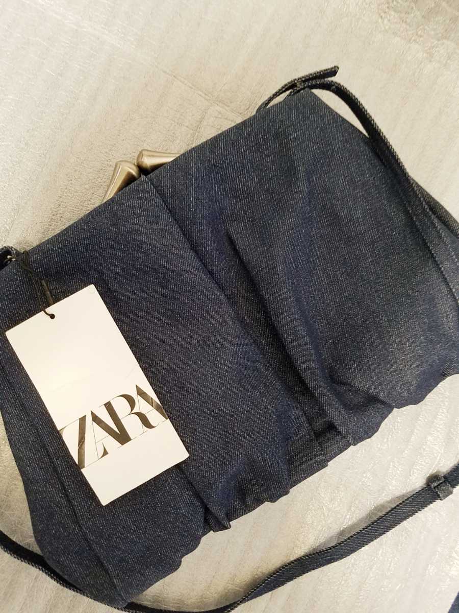 Yahoo!オークション - ZARA ザラ タグ付き 新品 5990円のお品 がま口シ...