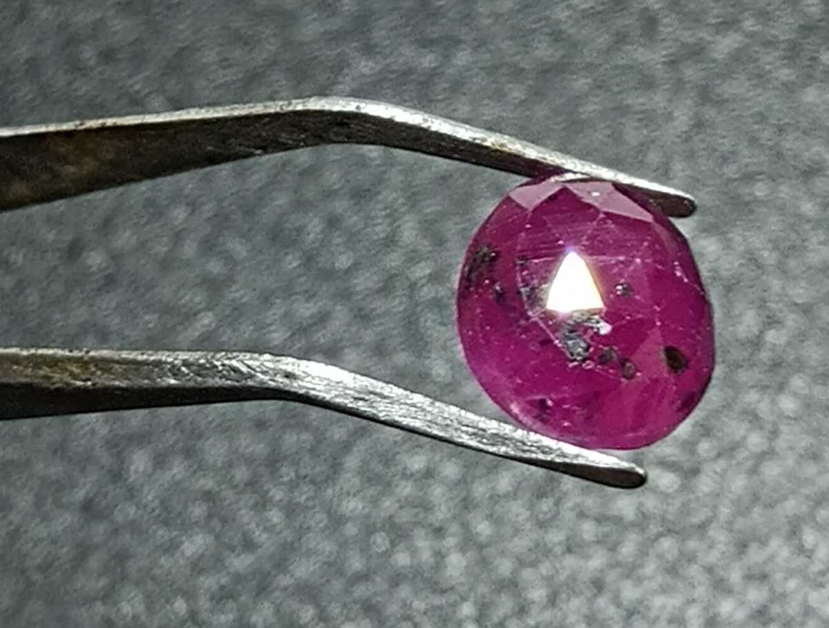 Yahoo!オークション - ローズカット ナチュラル ルビー 4.55ct ルース...