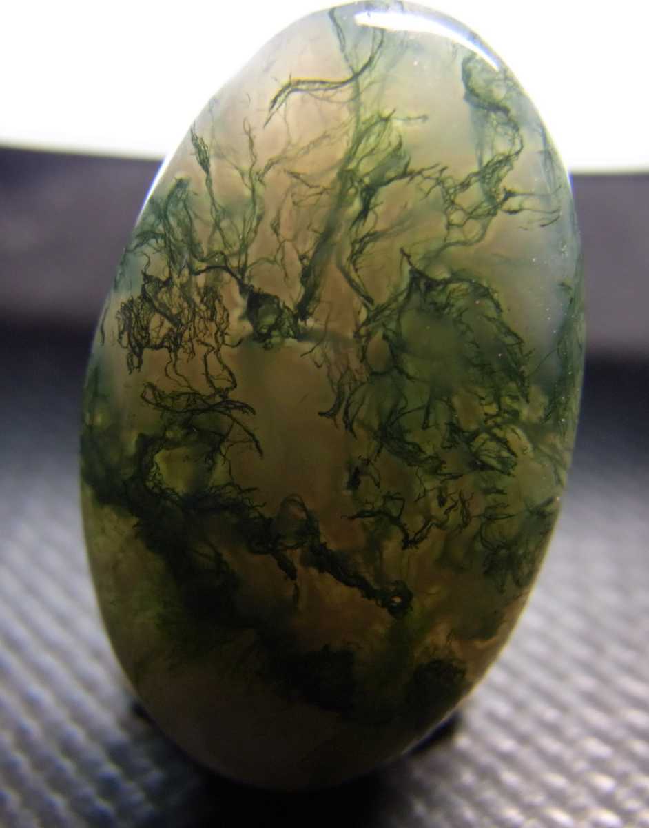 Yahoo!オークション - グリーンモスアゲート カボション20.7ct