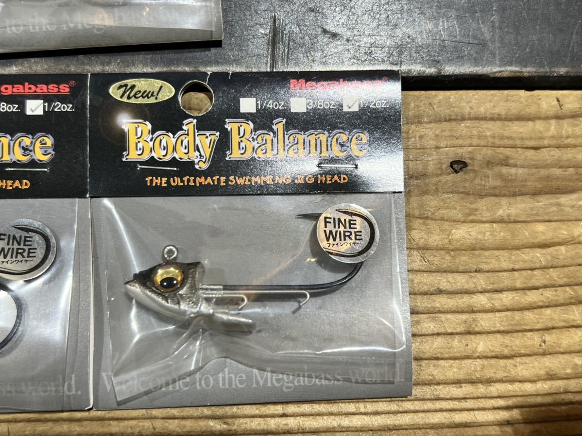 Yahoo!オークション - メガバス ジグヘッド ボディバランス 1/2oz 7個...