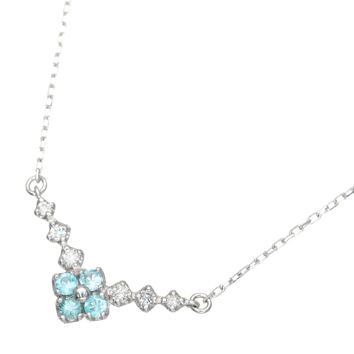 石を気軽に楽しむ K18WG パライバトルマリン ダイヤモンド ネックレス 1.4g PT0.12ct D0.09ct jt110(トルマリン)｜売買されたオークション情報、yahooの商品 ...