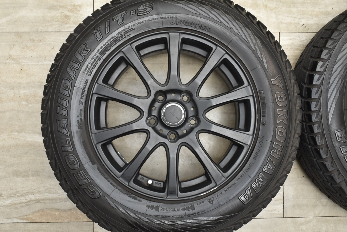 デリカD:5等に DRY CROSS 16in 6.5J +38 PCD114.3 ヨコハマ ジオランダー i/T-S 215/70 R16 アウトランダー エクリプスクロス RAV4 ...