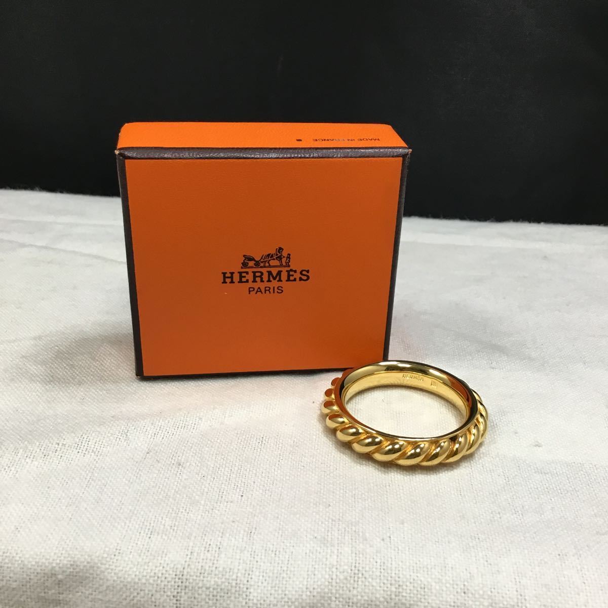 Yahoo!オークション - HERMS エルメス エルメススカーフリング スカー...