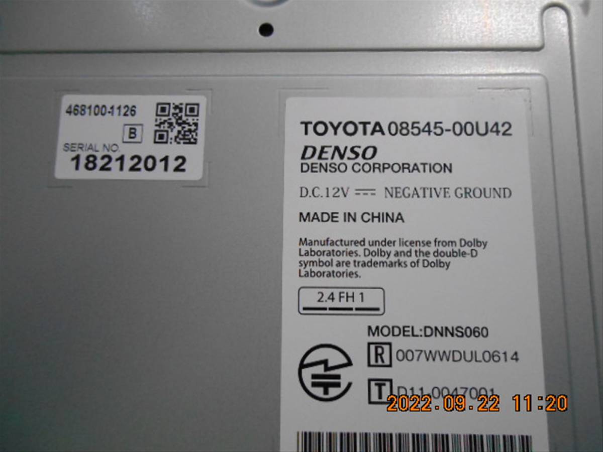 Yahoo!オークション - TOYOTA NSDD-W61 メモリーAVN