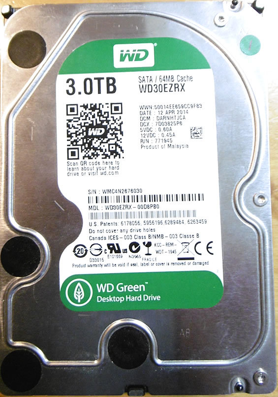 Yahoo!オークション - 正常判定品 WesternDigital 3.5inch 3TB SATA WD...