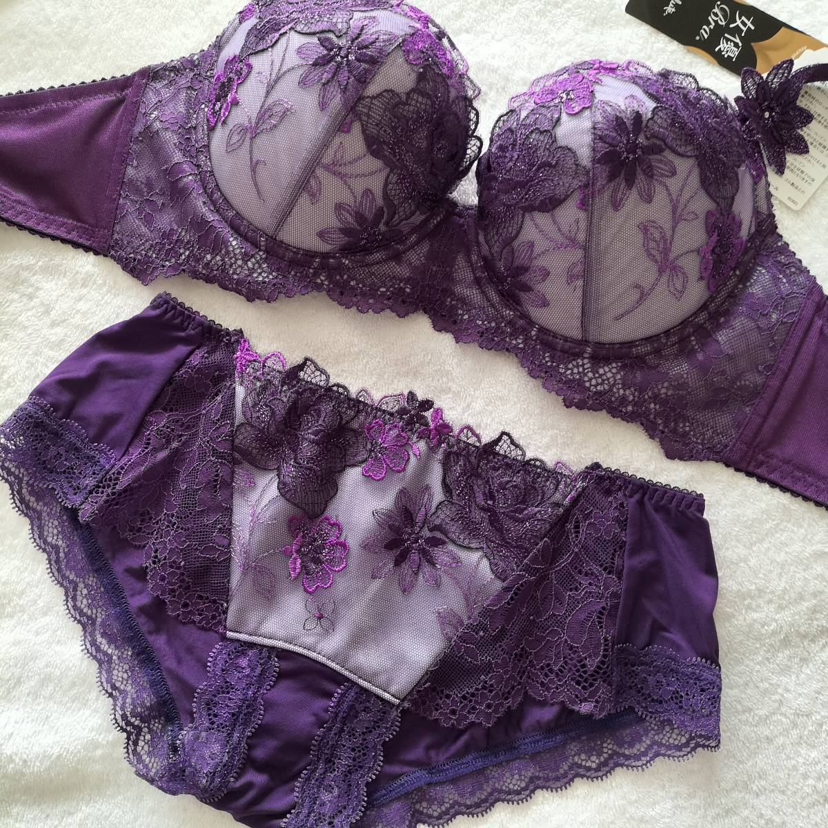 Yahoo!オークション - ワコール サルート 女優ブラ＆ショーツ D75×M V...