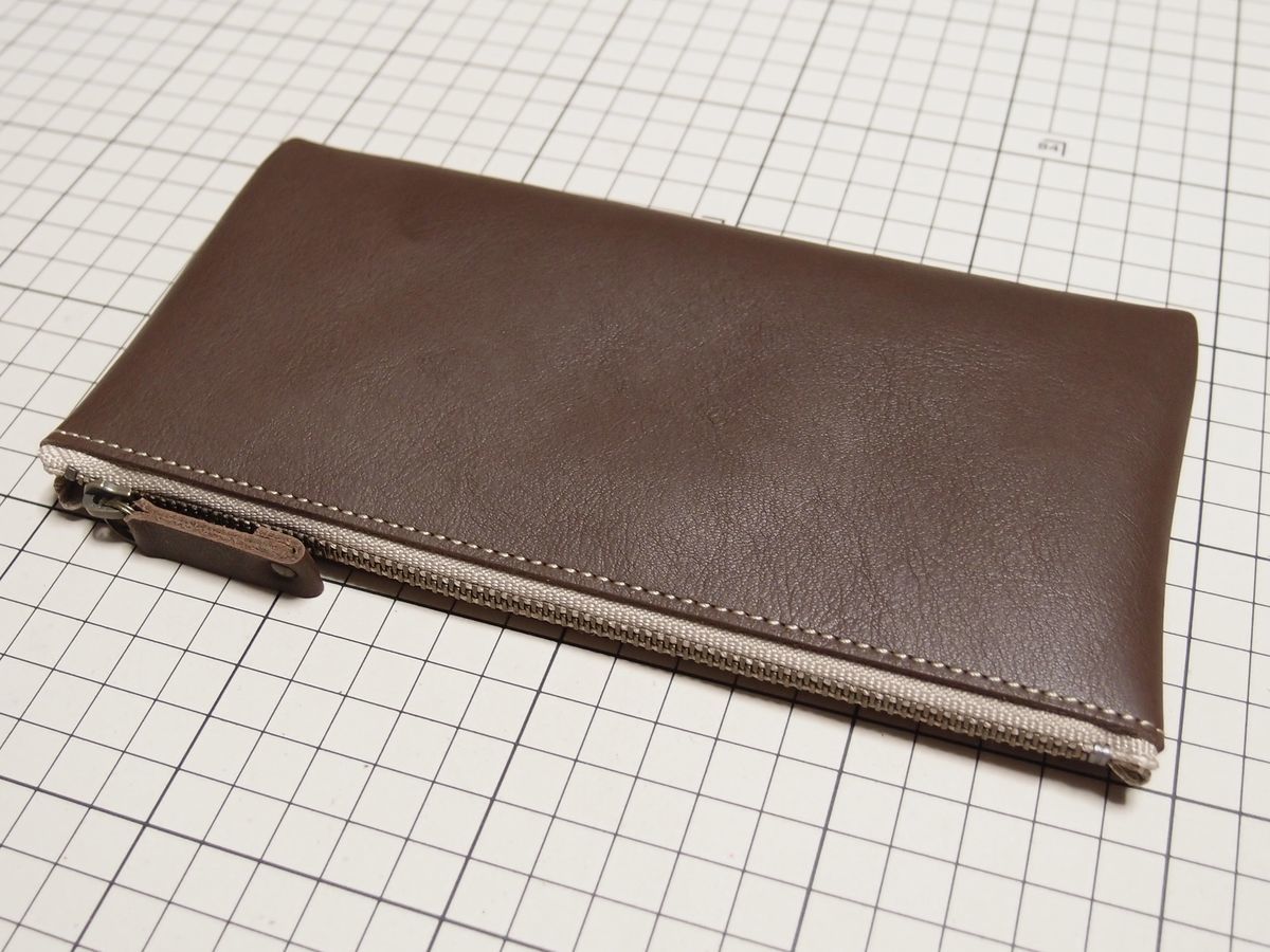 Yahoo!オークション - レザー 本革 ペンケース 牛革 190x95mm 42g 2 コ...