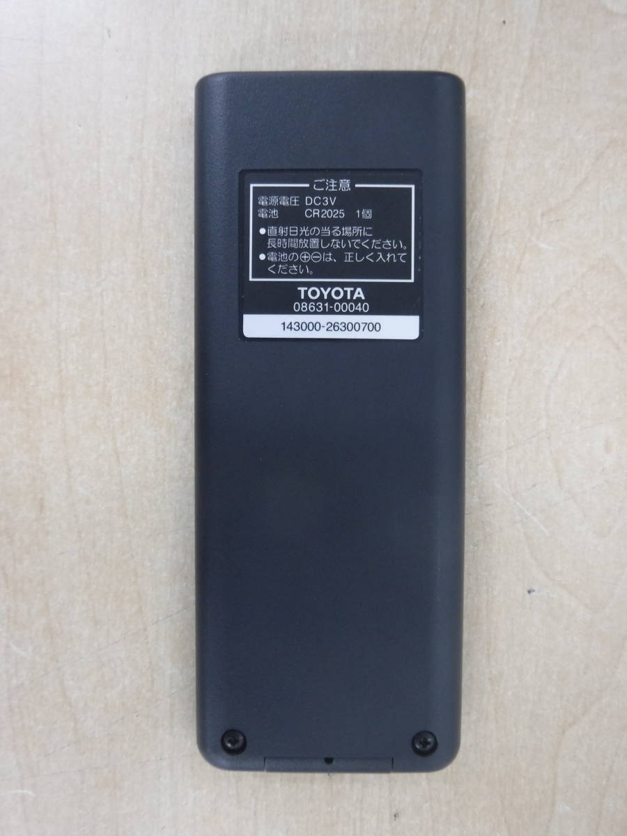 Yahoo!オークション - (T594)TOYOTA 純正リアモニター用リモコン 08631...