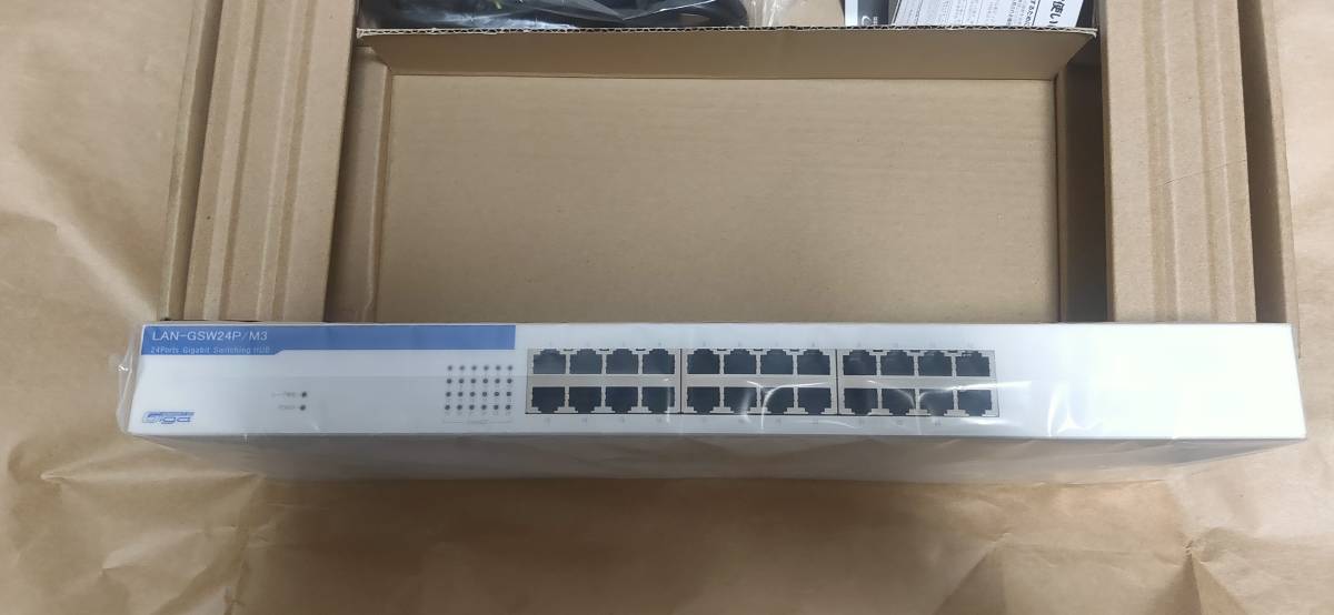 Yahoo!オークション - ロジテック LAN-GSW24P/M3 GigaBit対応 スイッチ...