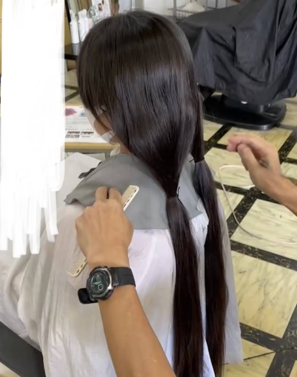 Yahoo!オークション - 人毛 約73cm 約160グラム 日本人少女