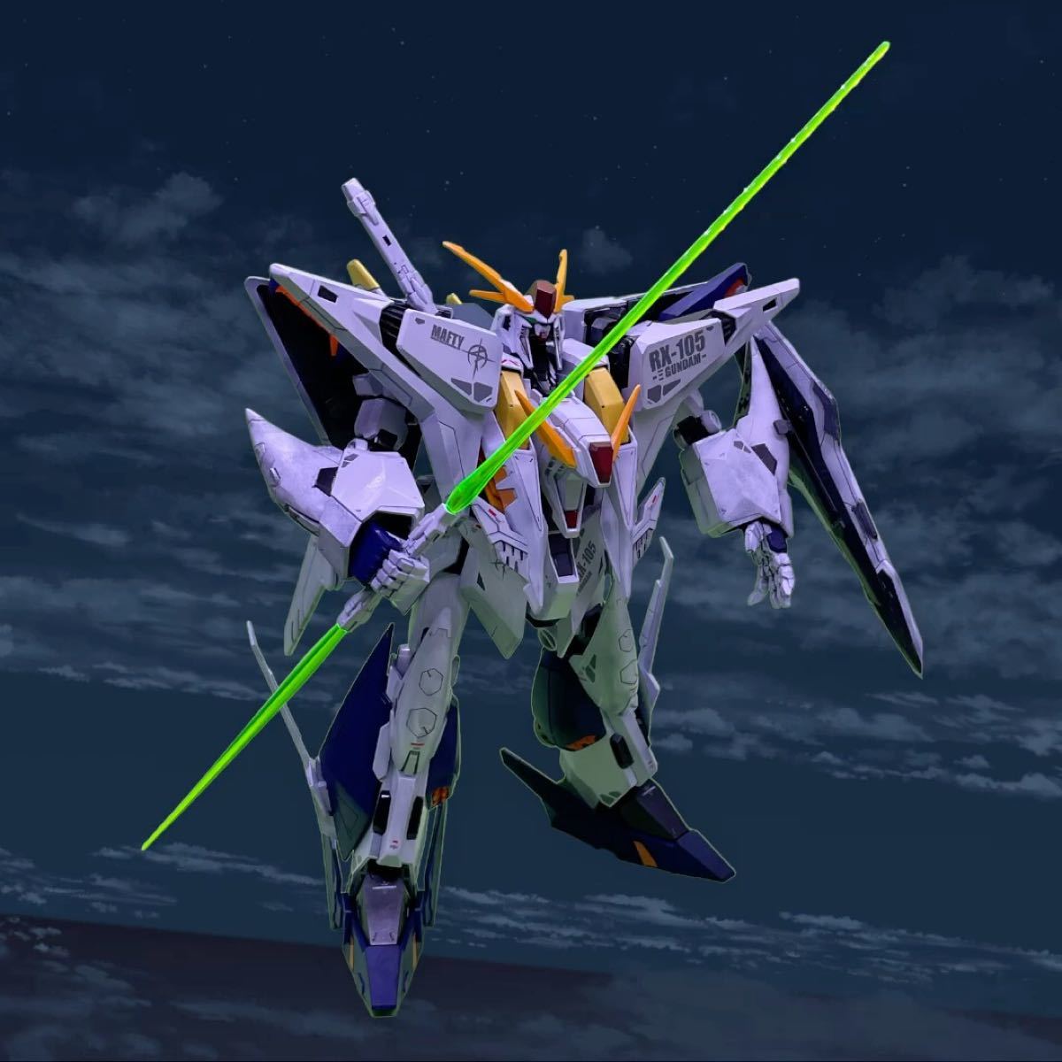 HGUCRX-105 クスィーガンダム完全塗装済バーニアメタルパーツ HGUCRX-105 クスィーガンダム完全塗装済バーニアメタルパーツ