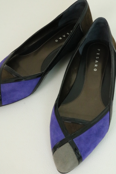 Yahoo!オークション - 【新品同様】 PISARO ブロック切替 スウェード ...